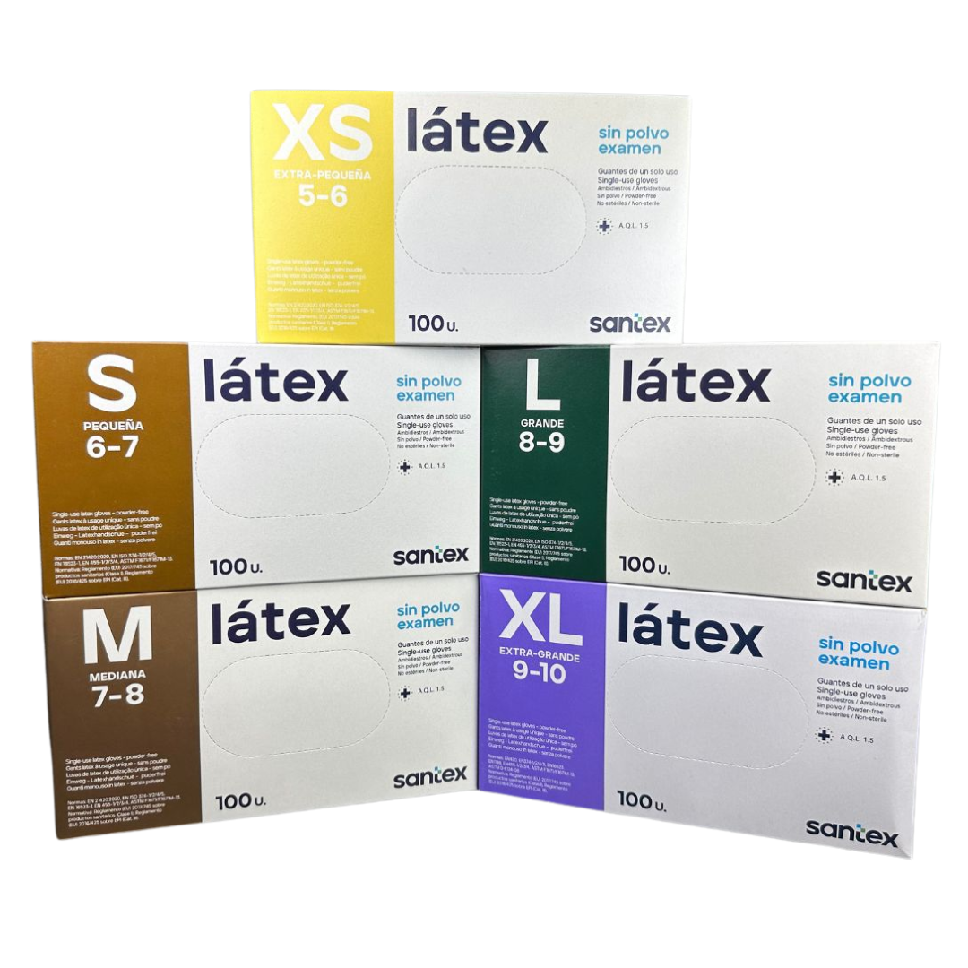 Latex engangshandske 5g - 100 stk. - Memsa